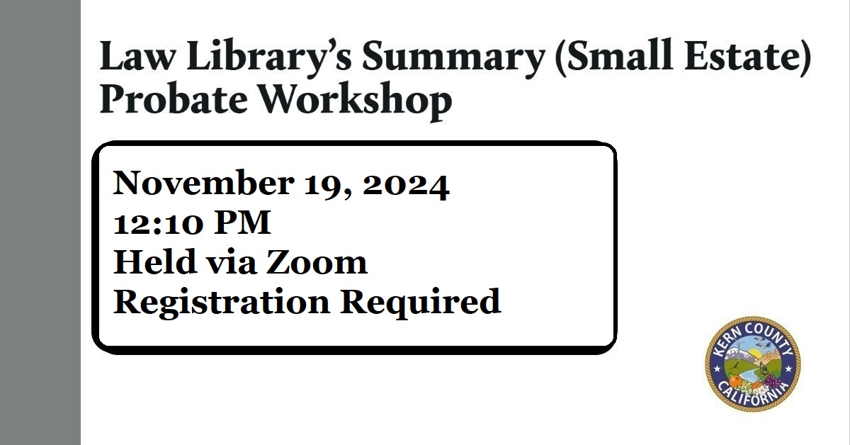 Simplified Probate Procedures - Kern County Law Library