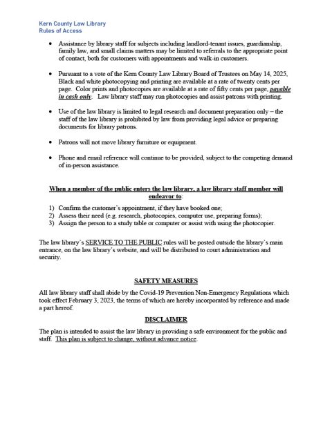 Bakersfield Law Library | Kern County Law Library